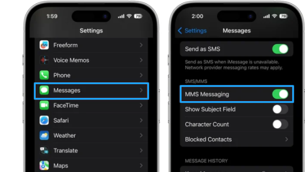 11 Steps to Fix iPhone Not Sending or Receiving Pictures - Gadgets Feed